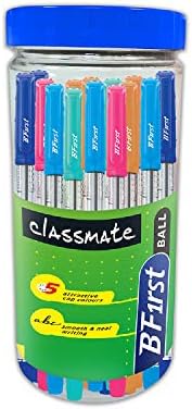 Classmate Loop Ball Pen Pack, 20 Pens, Assorted Colours, Writes 5,000m ...