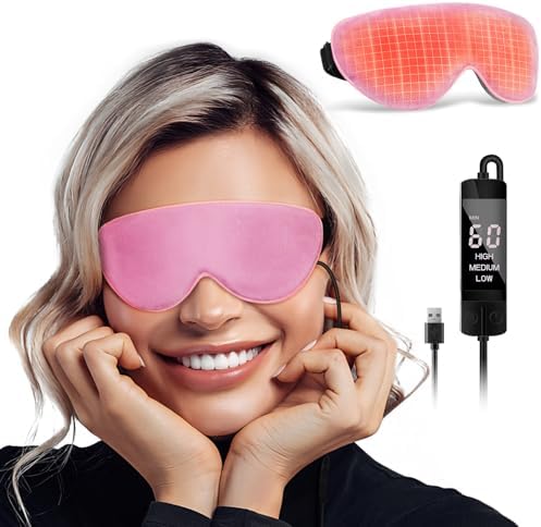 Amazon.com: Heated Eye Mask for Dry Eyes USB Electric Warm Eye Compress ...