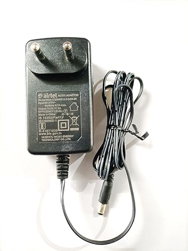 Airtel DTH Original Adapter 12volt 2amp Compatible Adapter Also ...