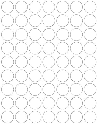 Amazon.com : White Circle Labels Printable Sticker Sheets for Inkjet ...