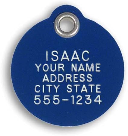 Amazon.com: LuckyPet Plastic Pet ID Tags - Dog Personalized IDs ...