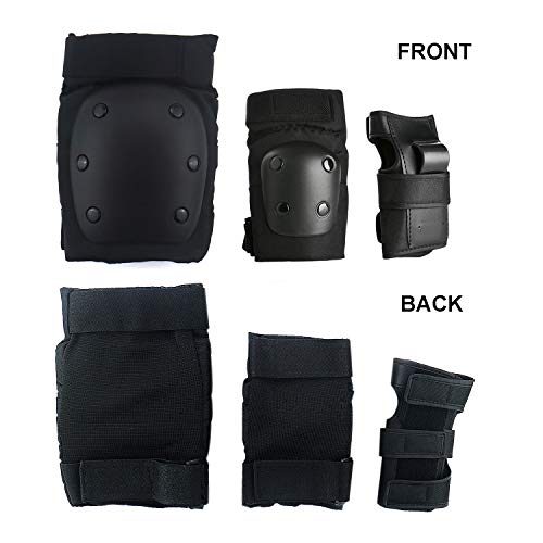 FUCNEN Scooter Protective Gear with Knee Elbow Pads Wrist Guards Helmet ...