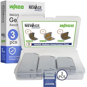 WAGO 3pc Gelbox for 221 Series 10 AWG Connectors with Assortment Case ...