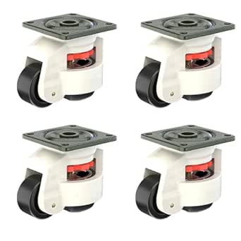 Leveling Casters Heavy Duty with Ratchet Design, 360 Degree Swivel ...