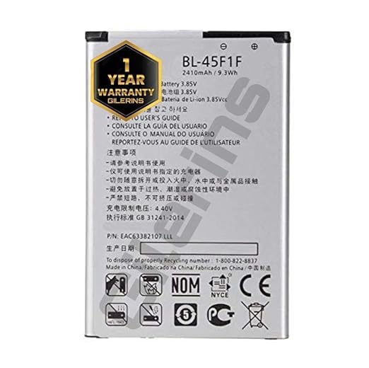 GILERINS® Original BL-45F1F Battery for LG K8, K4, K3, LG Aristo M610 ...
