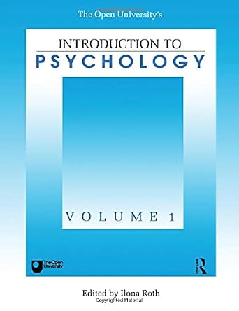 Buy Introduction To Psychology: Vol 1 Book Online at Low Prices in ...