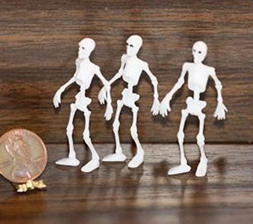 Amazon.com: Multi Minis Dollhouse Miniature Set of 3 Skeletons : Toys ...