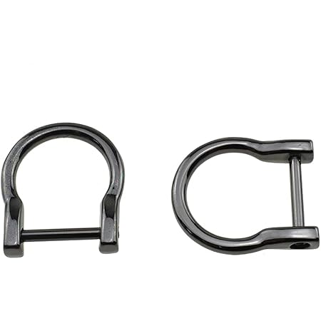 Amazon.com: CRAFTMEMORE 4pcs Shackle Screw Rings D-Ring D Type Screw ...