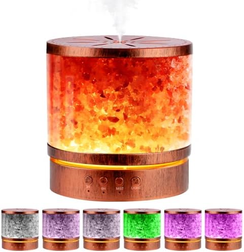 Amazon.com: BWJBSW Essential Oil Diffuser Himalayan Salt Lamp Combo ...