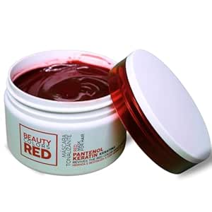 Red Hair Color Mask | 300g | With Keratin, Vitamin E, B5, Red Fruit ...