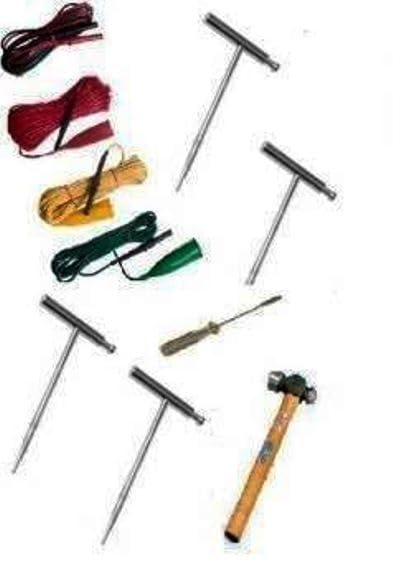 Professional Earth Tester Kit with 4 Electrodes, Ground Testing ...