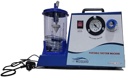 Control D Portable Phlegm Suction Machine Unit with 1000 ml Jar for ...
