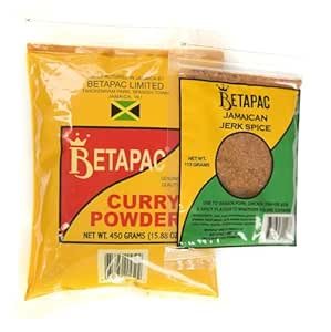 Amazon.com : Betapac Jamaican Curry Powder 16oz bag with Betapac ...