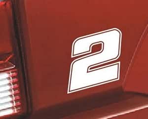 Amazon.com: Number 2 Racing Race Vinyl Graphic Car Truck Windows Decor ...