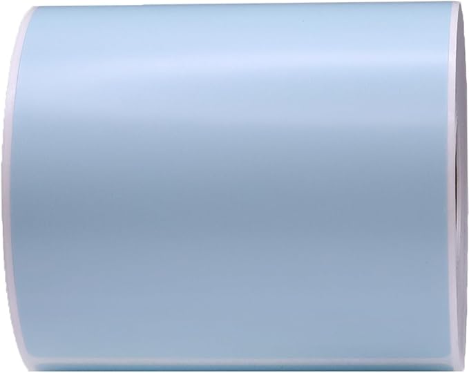 Amazon.com : 4 x 6" Direct Thermal Top Coated Blue Labels, 1″ Inch Core ...