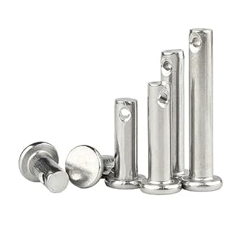 M3 M4 M5 M6 M8 M10 M12 Shaft Flat Head Pins with Hole Positioning ...