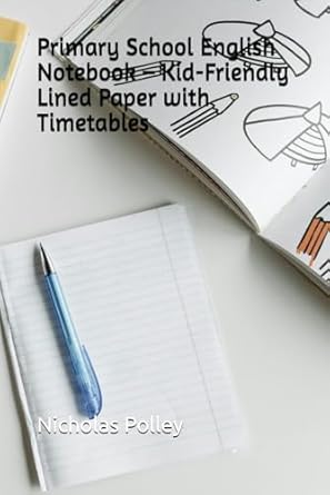 Primary School English Notebook – Kid-Friendly Lined Paper with ...