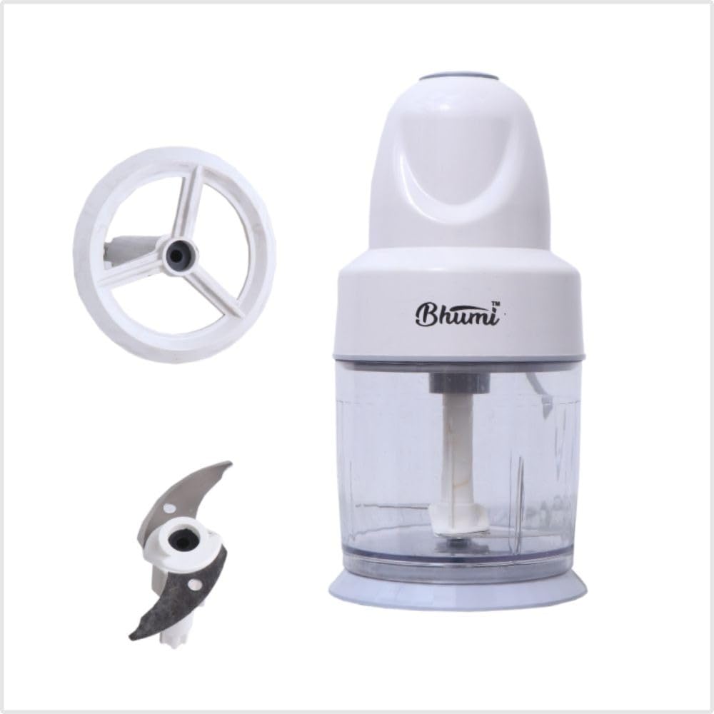 BHUMI Smart CHOP, Mini Handy and Compact Chopper with 2 Blades for ...