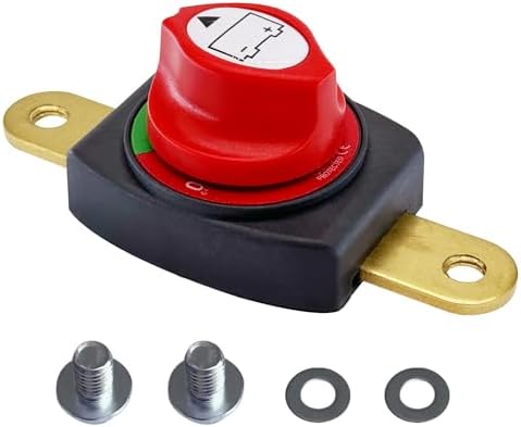 Ampper Side Post Battery Disconnect Switch, 12-48 V Battery Power Cut ...