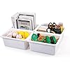 Amazon.com: Outus 36 Pack White Plastic Storage Bins Bulk Cubby Storage ...