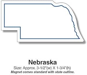 Amazon.com: NE - Nebraska State Shape Magnet