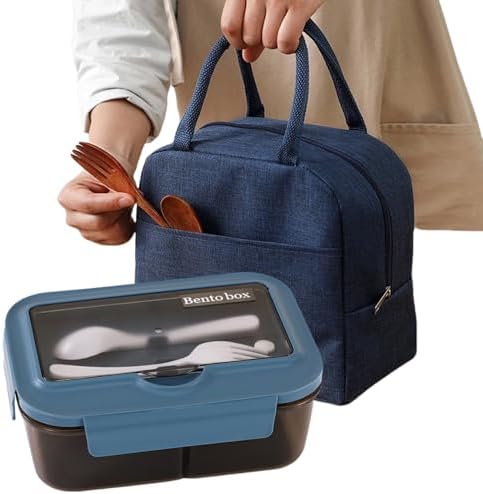 Boîte à lunch de 1400 ml avec 3 compartiments - Boîte à bento à 2 ...