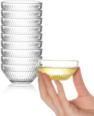 Amazon.com: beroca Glass Pinch Bowls, 3in Small Prep Bowl, 2.5oz Mini ...