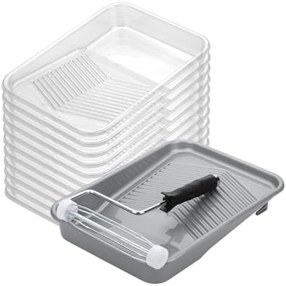 Amazon.com: Bates- Paint Tray Set, 9-Inch, 12 pcs, Plastic Paint Tray ...