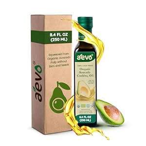 AEVO Organic Avocado Cooking Oil | Cold Pressed, Great For All Purpose ...