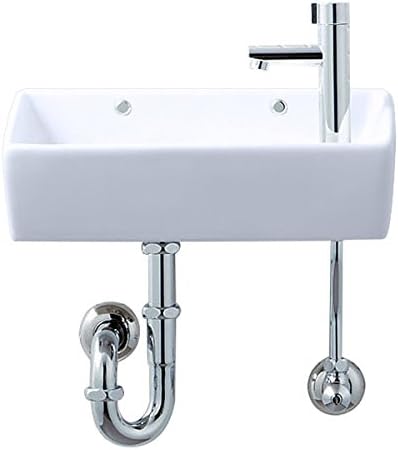 Amazon | LIXIL(リクシル) INAX 狭小手洗器(Pトラップ) ブルーグレー YL-A35HC/BB7 | 手洗い水栓・ボウル