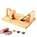Amazon.com: Sausage Cutter Slicer, Wooden Sausage Guillotine Slicer ...