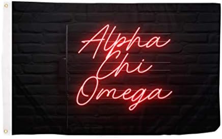 Amazon.com: Alpha Chi Omega Letter Sorority Flag Banner 3 feet x 5 feet ...