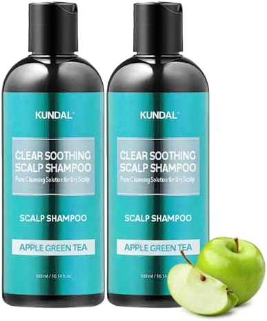 Amazon.com : KUNDAL Clear Soothing Scalp Shampoo [Apple Green Tea ...
