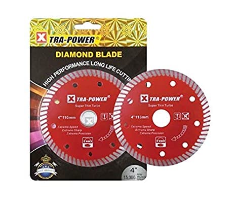 H9 XtraPower Super Thin Turbo 4 inch Cutting Blade 100 mm (SET OF 5PC ...