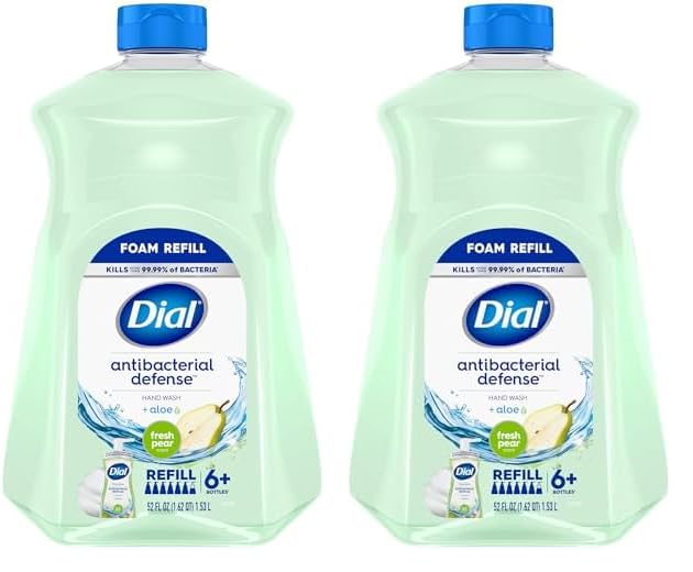Amazon.com : Dial Antibacterial Foaming Hand Soap Refill, Fresh Pear ...