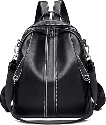 Level Up Women High Qulity PU Lather Multipurpose Backpack Handbag ...