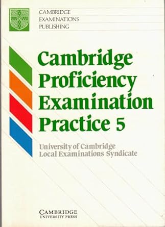 Amazon.com: Cambridge Proficiency Examination Practice 5 Student's book ...