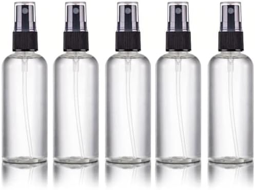 Clenom Multipurpose Refillable Fine Black Mist Spray Empty Transparent ...
