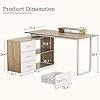 Amazon.com: ONG Home Office Computer Desk Corner Desk with 3 Drawers ...