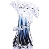 Amazon.com: Blue White Clear Wave Vases Gradient, Murano Hand Blown ...