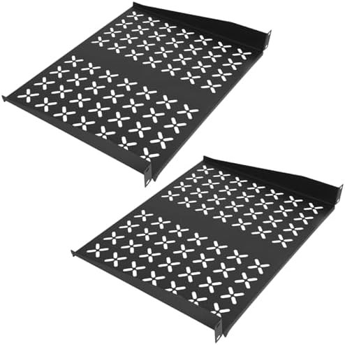Amazon.com: YuPinDiZu 1U Server Rack Shelf - Universal 1u Shelf Vented ...