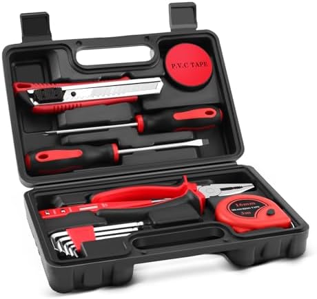 13 Piece Tool Kit, Small Hand Tools for Men Women, Mini Tool Set for ...