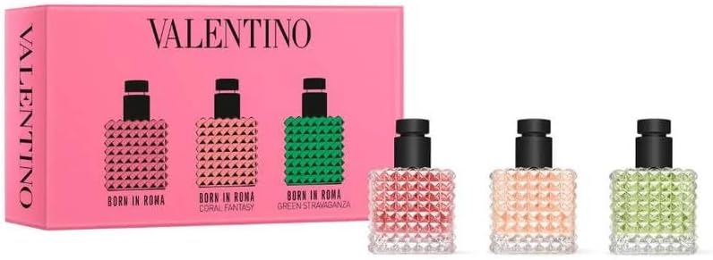 Amazon.com : Valentino Perfume Mini Gift Set for Women: Born in Roma ...