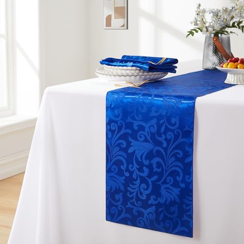 Amazon.com: Saliyaa 2 Packs Royal Blue Sequin Table Runners 12 x 108 ...