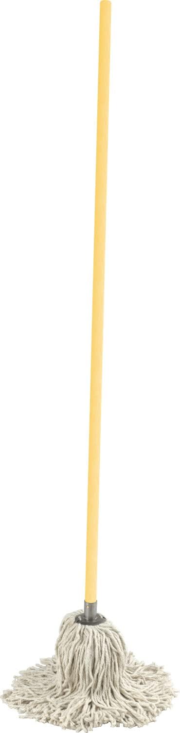 Kitchen Floor Mop with Wooden Stick 120cm 100% Cotton (PY16 Metal ...