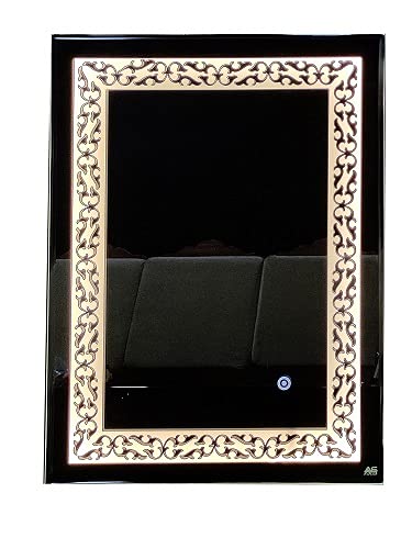 Buy ARANAUT Rectangular Shaped Mirror, LED Illuminated Vanity Mirror with Touch Sensor, Wall ...