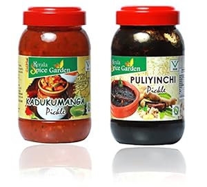Kerala Spice Garden Kadukumanga + Puliyinchi Pickle | 100% Natural ...