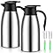 Amazon.com: Uiifan 2 Pcs 68oz Thermal Carafe Insulated Stainless Steel Carafe Double Walled ...