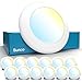 Sunco 12 Pack 10W 4 Inch Flush Mount Retrofit Recessed Ceiling Fixture ...