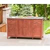 Amazon.com : Leisure Season Outdoor Indoor Buffet Server with Cooler ...